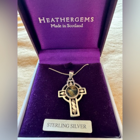 Jewelry | Heather Gems Sterling Silver Celtic Cross And Chain From ...